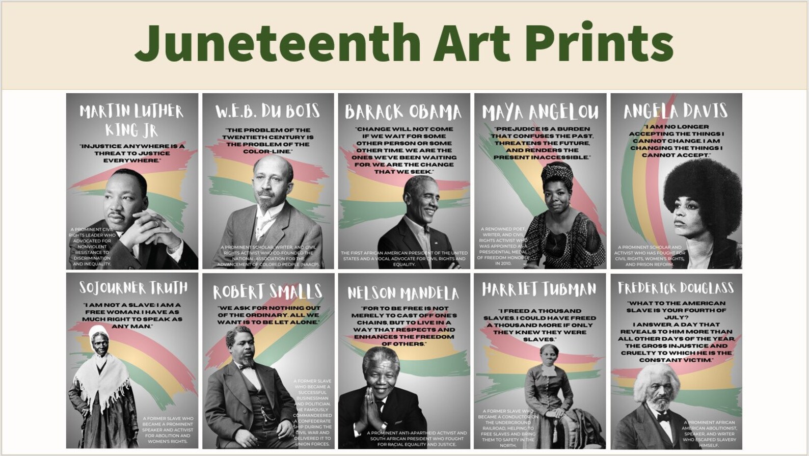 Juneteenth Printable Posters || 10 Posters for Classroom/office Decor ...