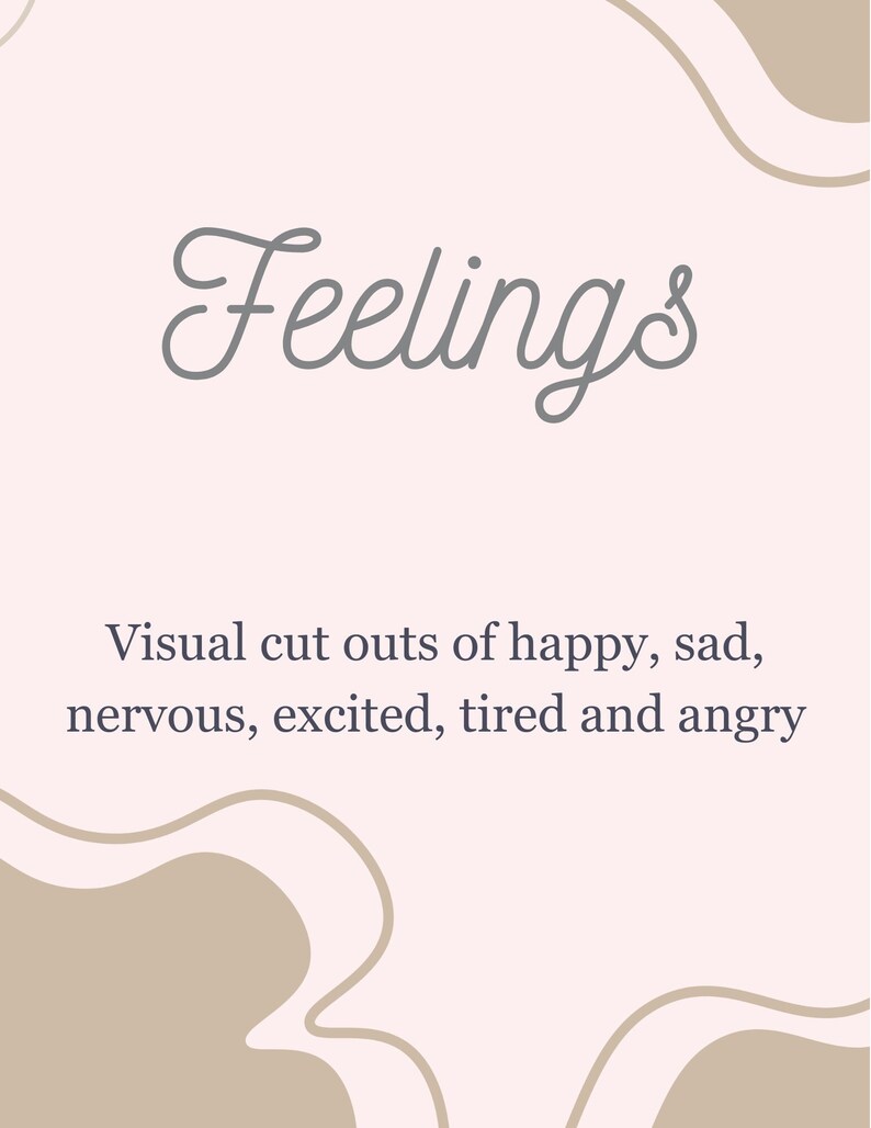 Emotion and Feelings Printables for Daily Schedules - Etsy
