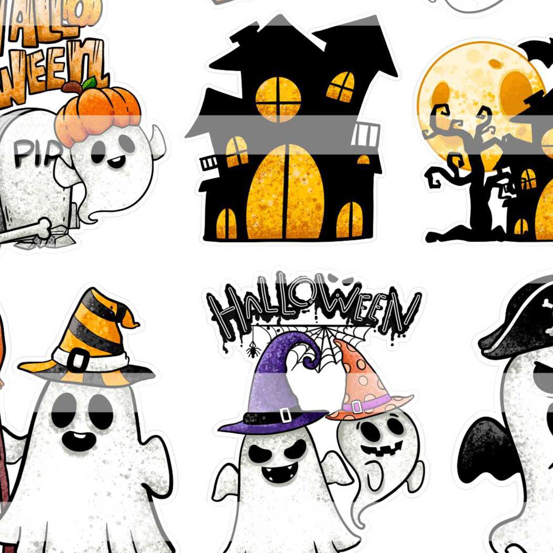 Digital Download Halloween Sticker PNG File Instant Download - Etsy