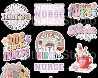 Nurse Stickers - Etsy