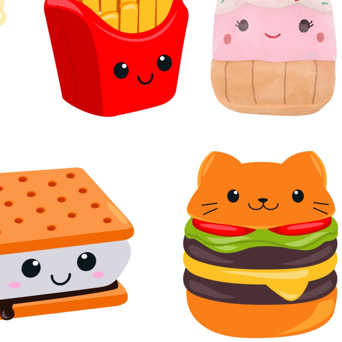 Kawaii Food Sticker, Cute Food Png, Kawaii Png, Kawaii Food Png Files ...