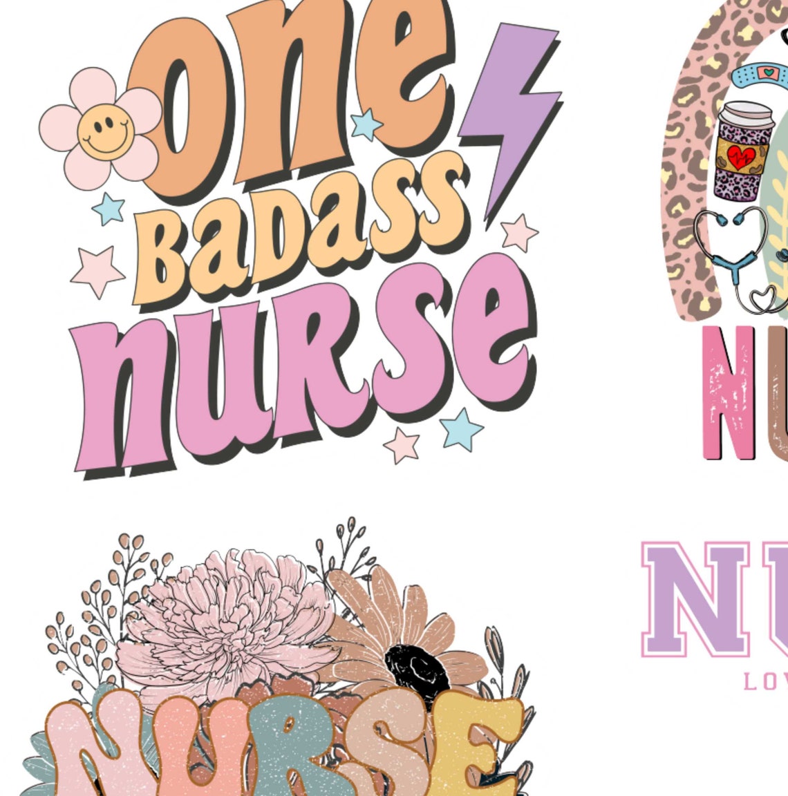 Digital Download Nurse Bundle PNG File for Sticker Making Project - Etsy