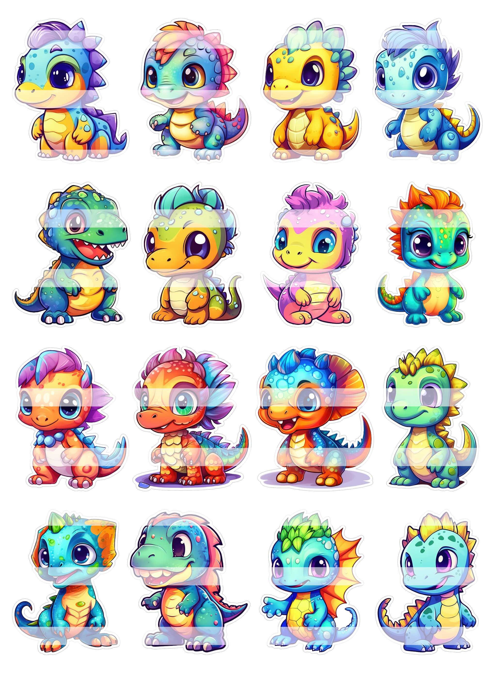 Digital Download Dinosaurs Sticker PNG File Instant Download - Etsy