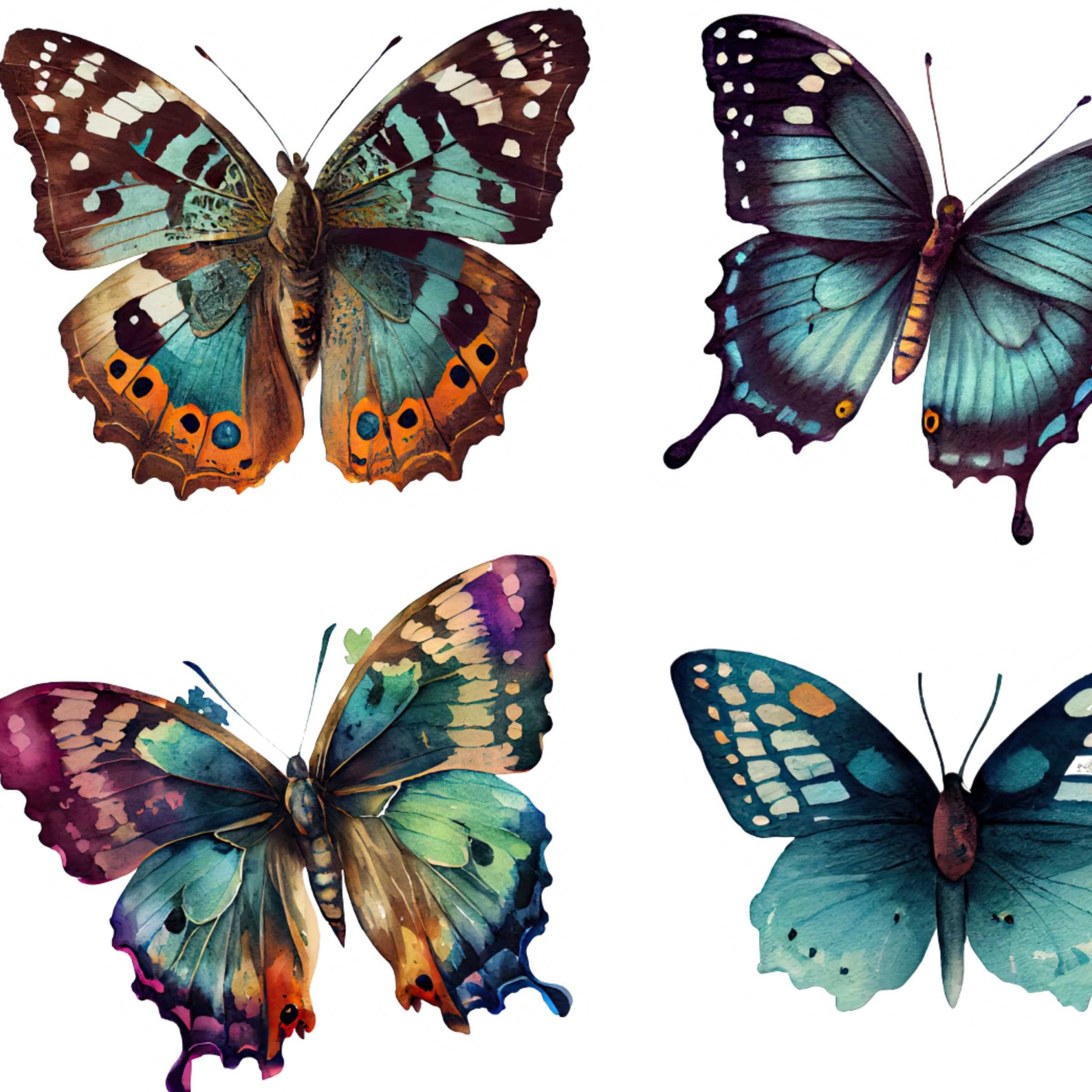 Butterfly Sticker, Butterfly Png Files for Stickers, Butterfly Png ...