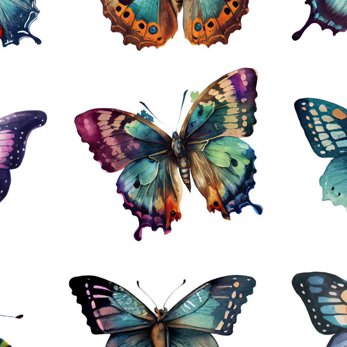 Butterfly Sticker, Butterfly Png Files for Stickers, Butterfly Png ...