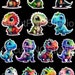 Trex Sticker, Dinosaur Png, T-rex Png, Dino Stickers, Trex Png Files ...