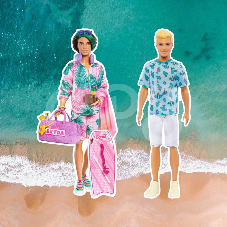 Digital Download Pink Dolls Sticker PNG File, Instant Download Barbi ...