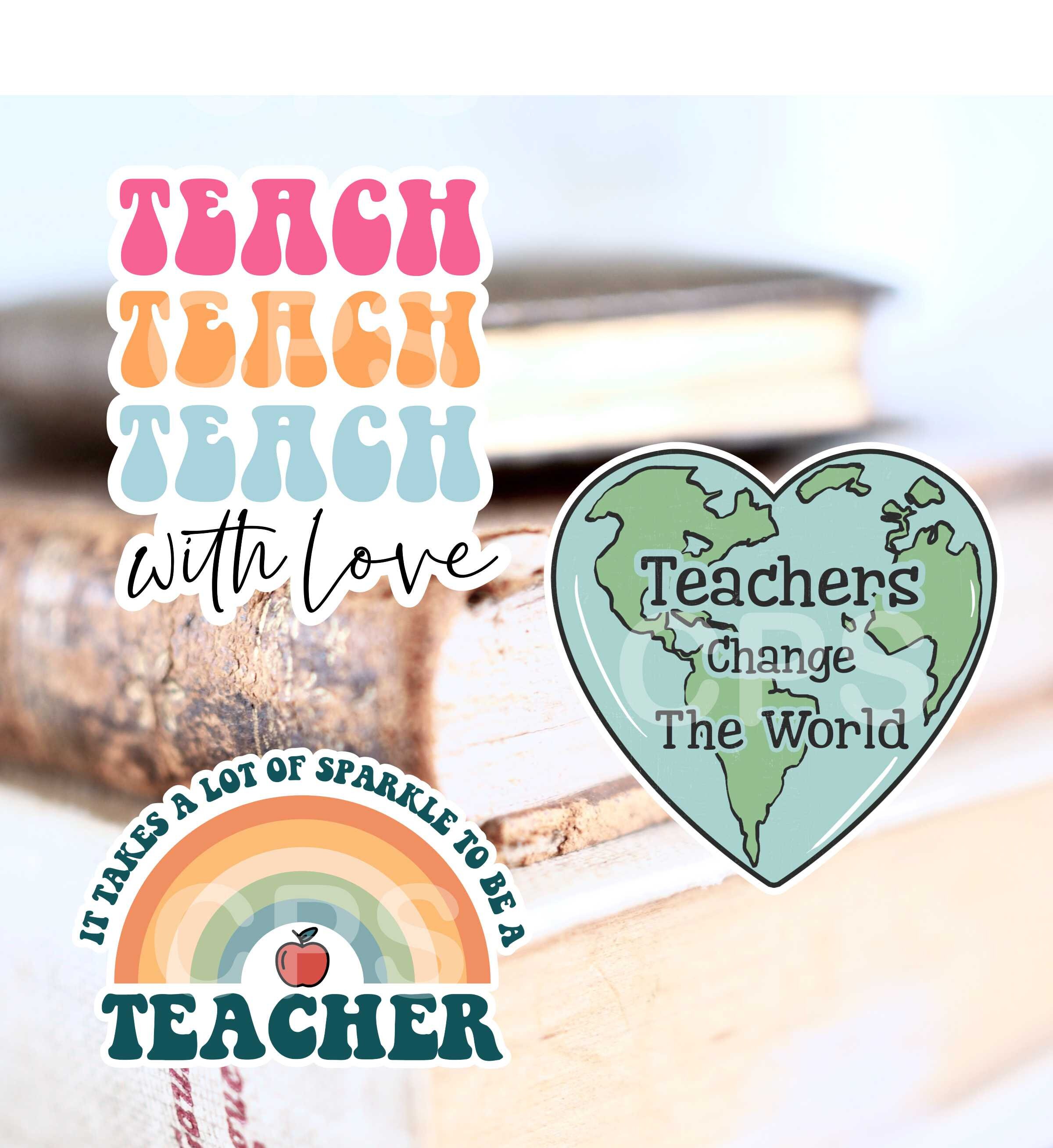 Digital Download Teacher Bundle PNG File for Sticker Making - Etsy