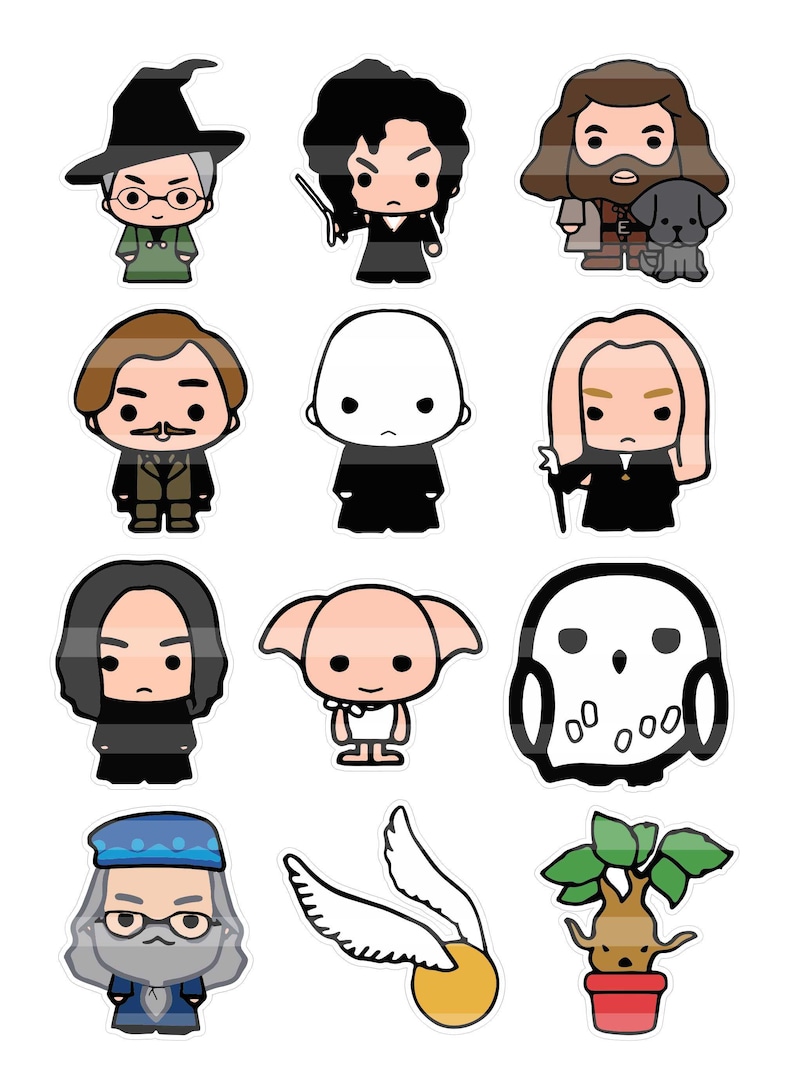 Potter Sticker Digital Download PNG File for Sticker Making Project ...