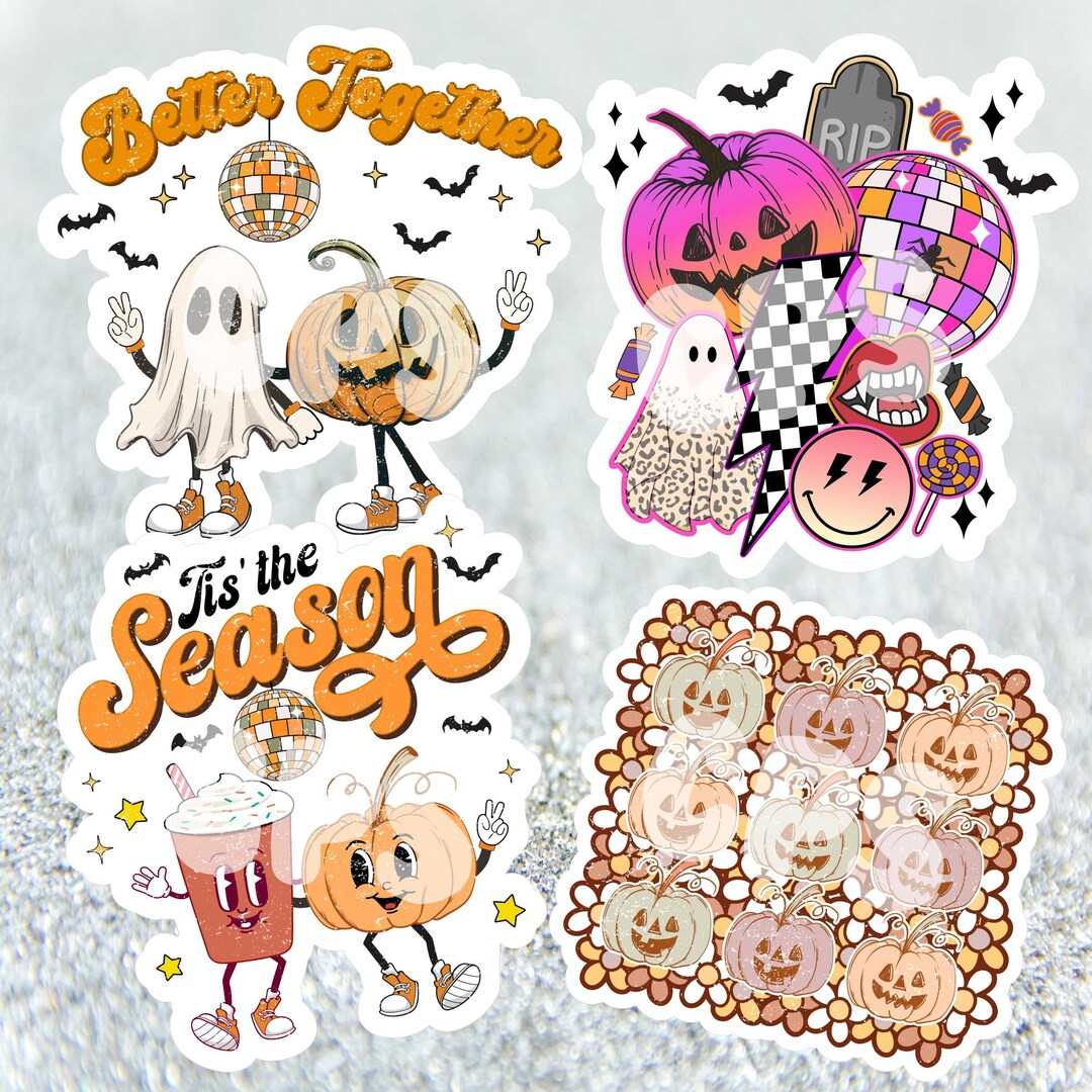 Halloween Digital Download PNG File for Sticker Making Project, Pumpkin ...