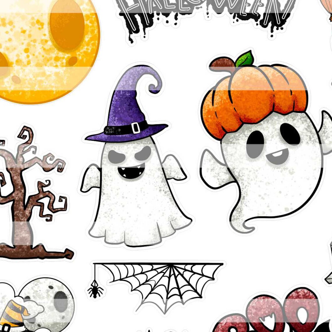 Digital Download Halloween Sticker PNG File Instant Download - Etsy