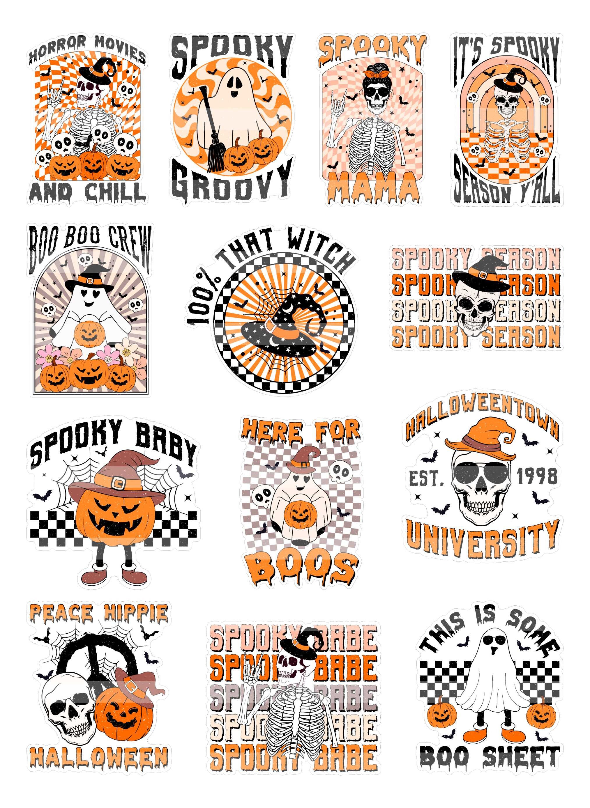 Digital Download 25 Halloween Design PNG File for Sticker - Etsy