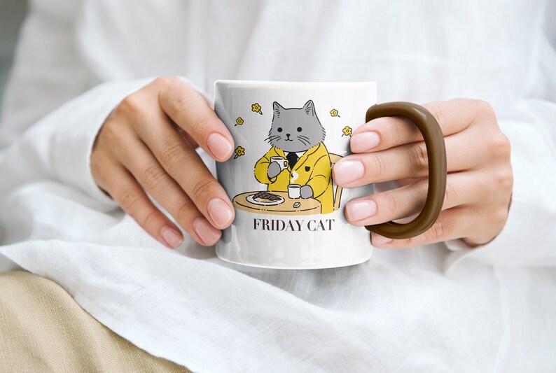 FRIDAY NIGHT CATS Clipart, Digital Sticker, Cute Clipart, Printable ...