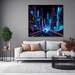 City at Night, Printable, Poster, Painting, Wall Art, Downloable Print ...