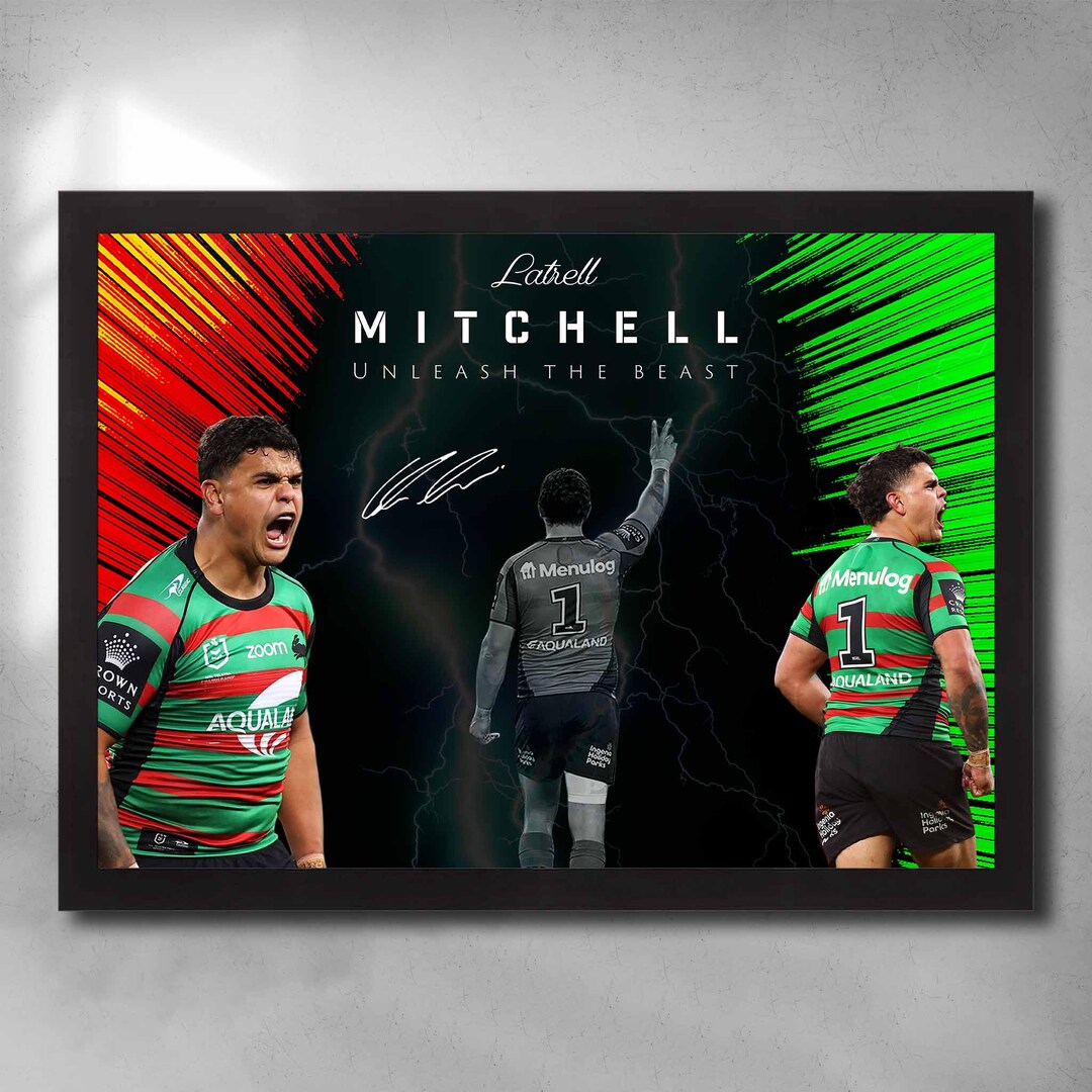 Latrell Mitchell Unleash the Beast Art - Etsy