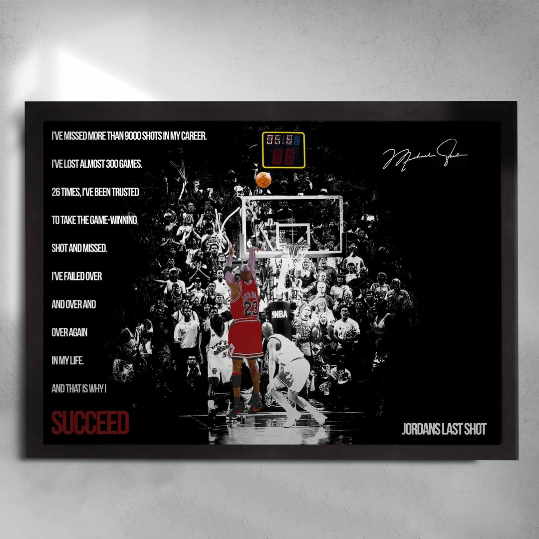 Michael Jordans Last Shot Quote Art - Etsy