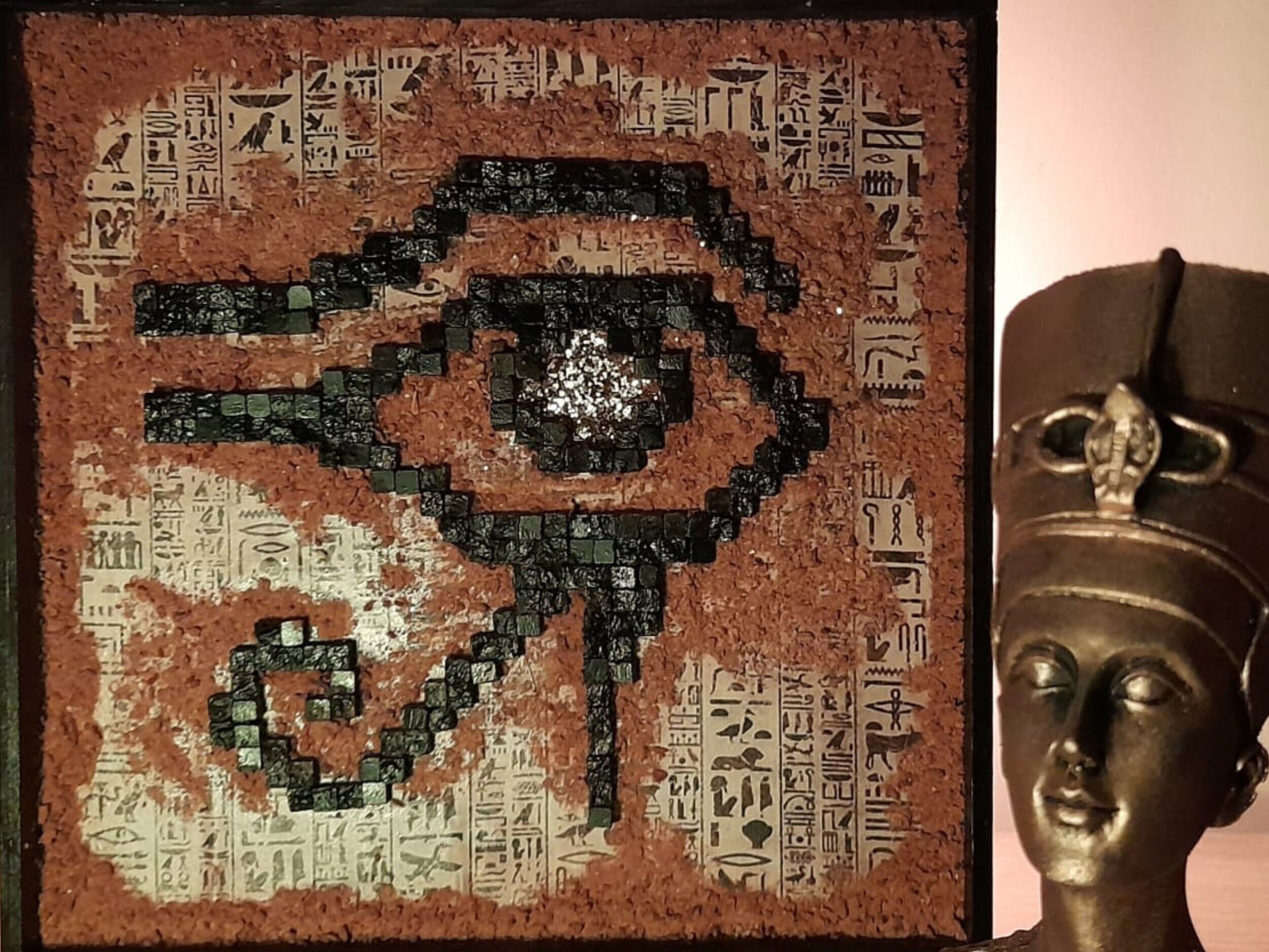 Eye of Horus, Eye of Ra, Mosaic Eye of Ra, Ancient Egypt Art, Mythology ...