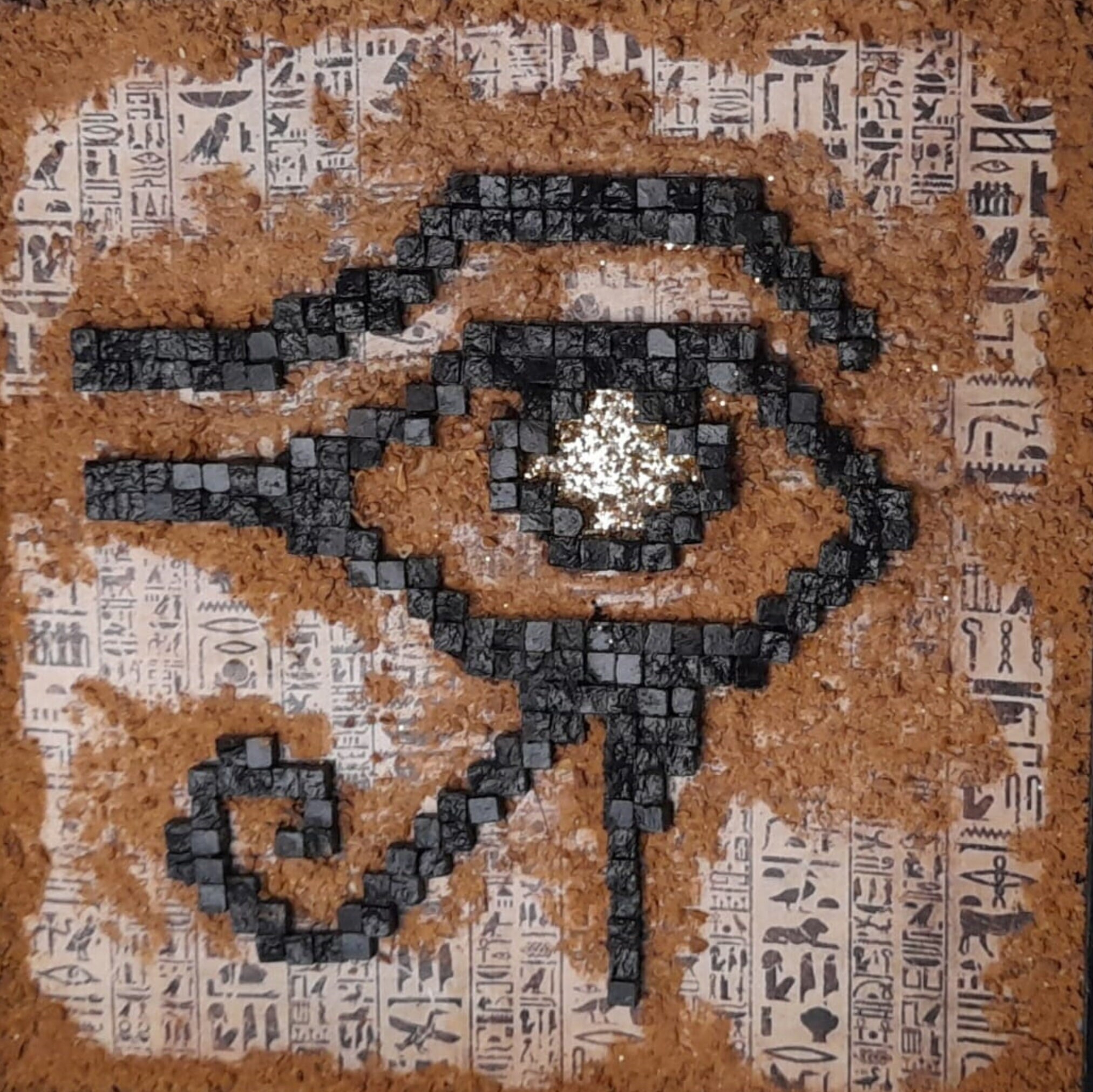 Eye of Horus, Eye of Ra, Mosaic Eye of Ra, Ancient Egypt Art, Mythology ...