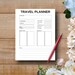 Printable Christmas Travel Guide Journal Planner, Trip Template ...