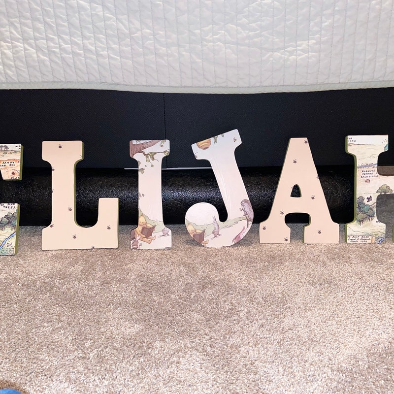 Classic Pooh Letters - Etsy