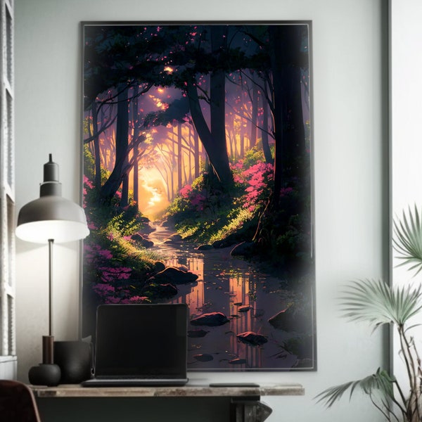 Stream Painting - Etsy