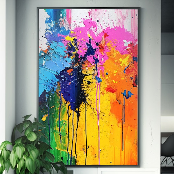 Splatter Painting - Etsy