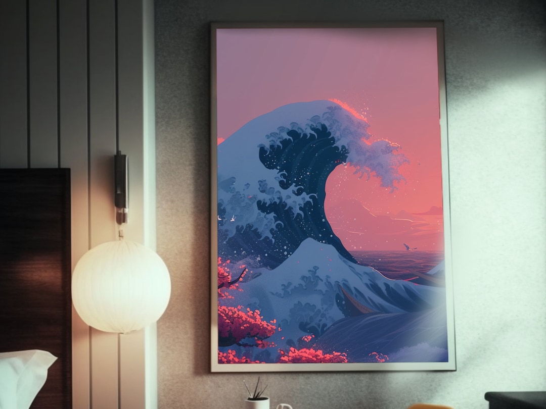 Sea Wave Matte Artwork Hokusai's Great Wave Inspired CG Society Art ...