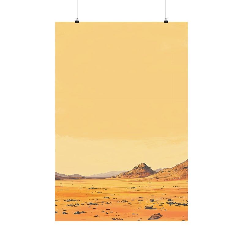 Desert Landscape Poster Lone Horseman Art Matte Painting Cgsociety ...