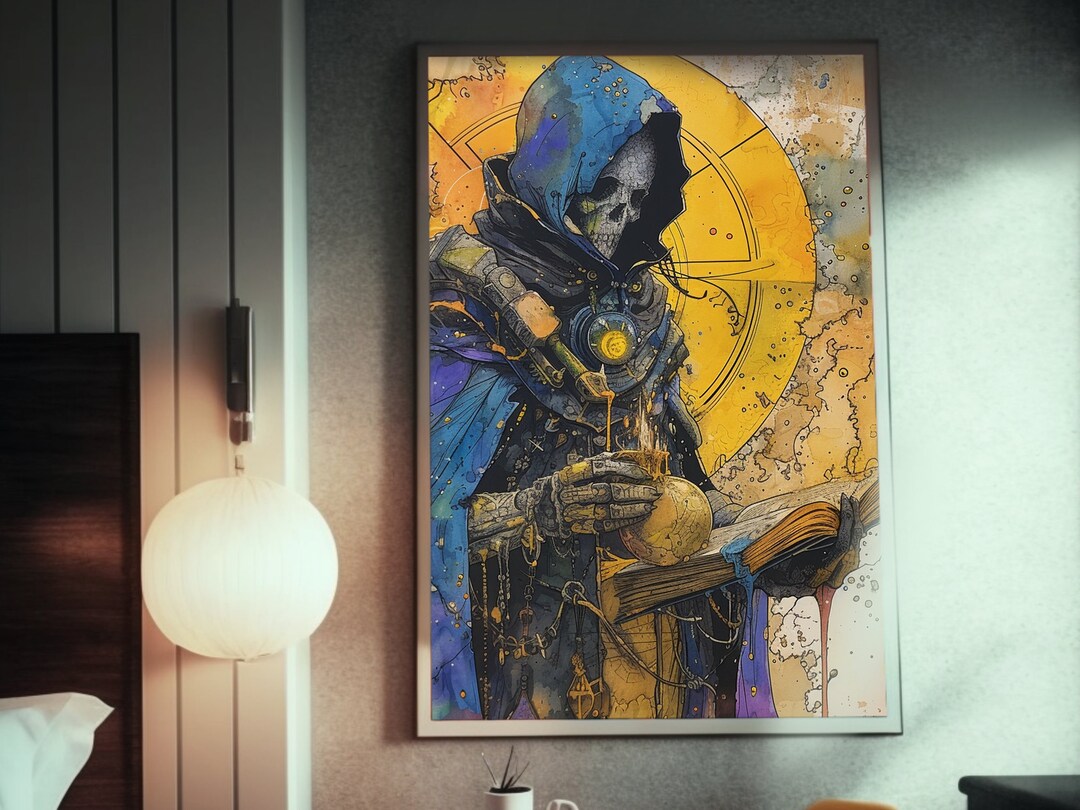 Android Jones-inspired Poster Person With Book Art Trending on Artstation Vanitas Theme ...