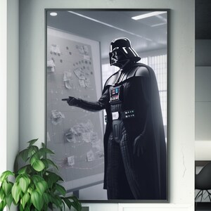 Darth Vader Pointing at Wireframe Map Star Wars Inspired Art Cgsociety ...