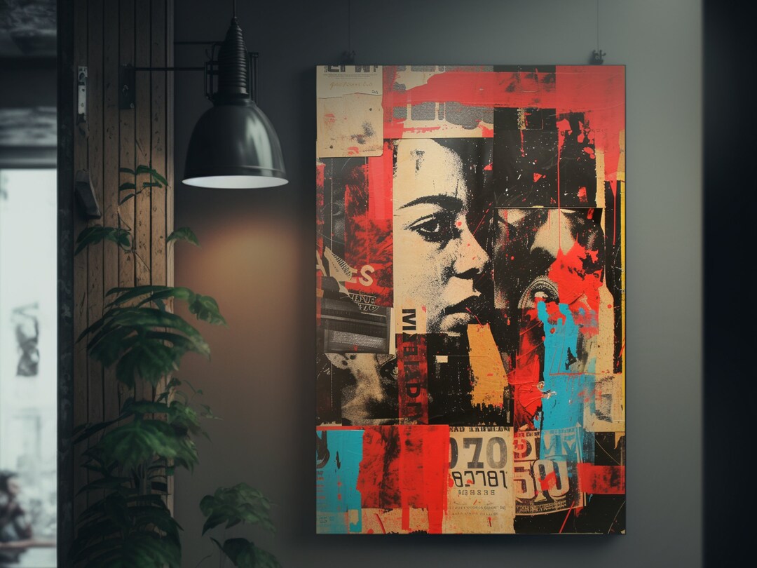 Maximalist Pop Art Poster Collection Fluxus Influence Collage Decor ...