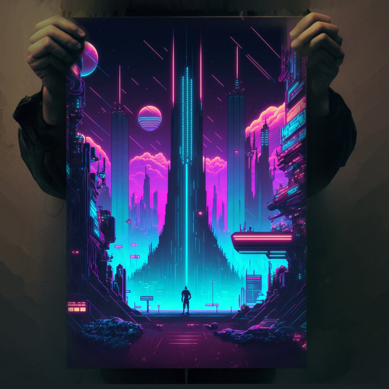Cyberpunk Wall Art - Etsy