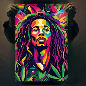 Reggae Art Poster Dreadlock Man Painting Les Nabis Style High Times ...