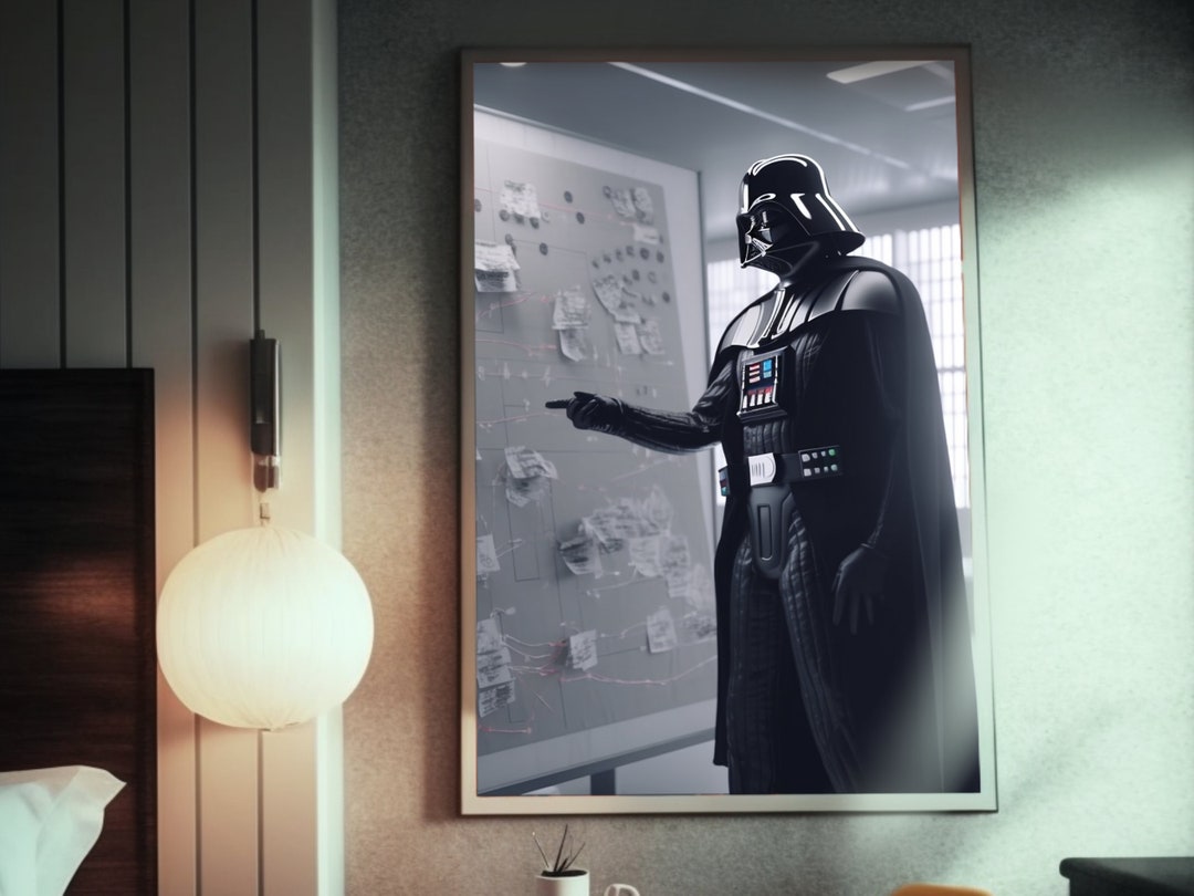 Darth Vader Pointing at Wireframe Map Star Wars Inspired Art Cgsociety ...