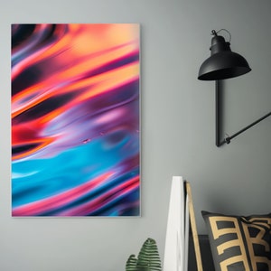 Vibrant Abstract Liquid Art Synchromism Inspired Trending on Unsplash Colorful Landscape Poster ...