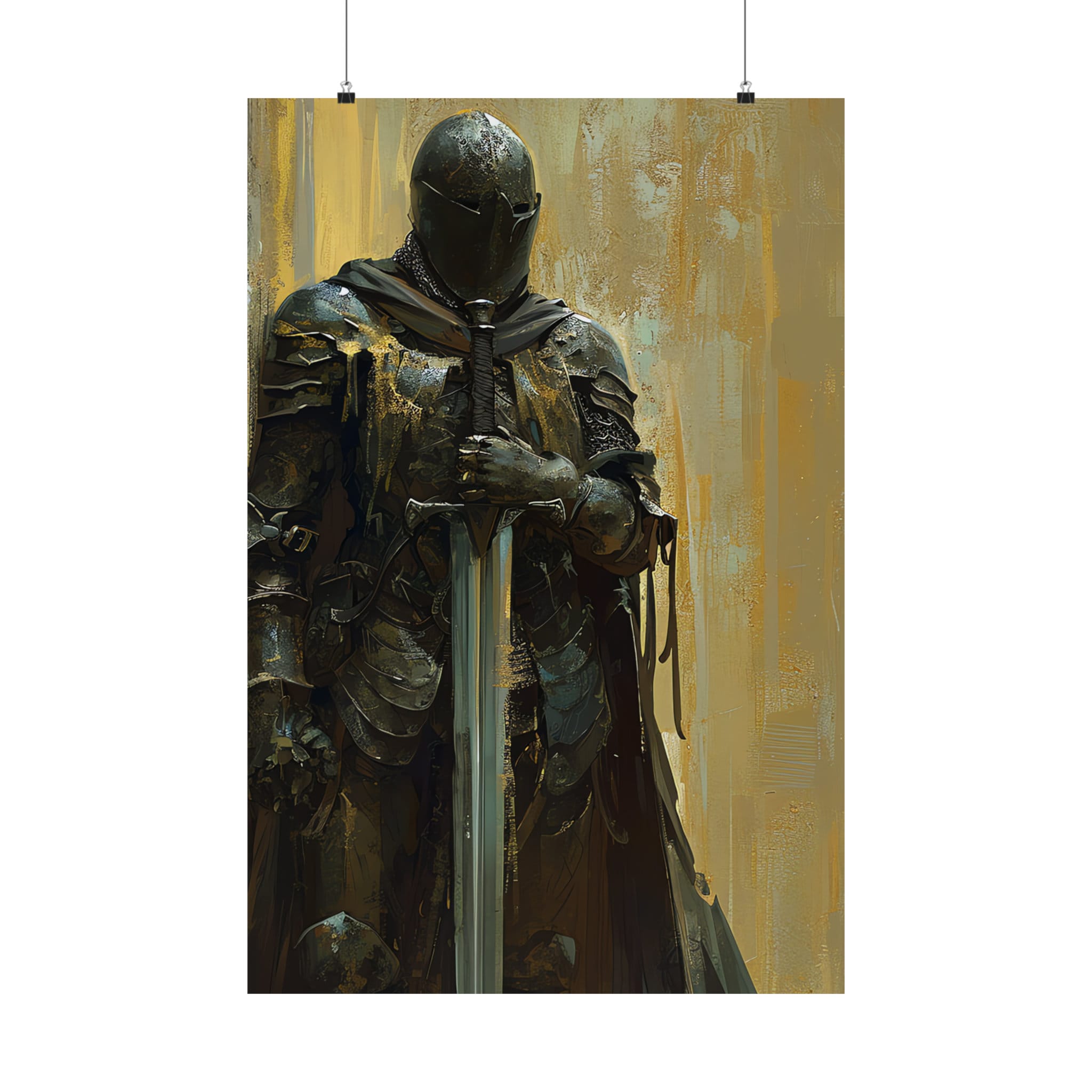 Medieval Knight Fantasy Art Sword Painting Artstation Inspired Concept ...