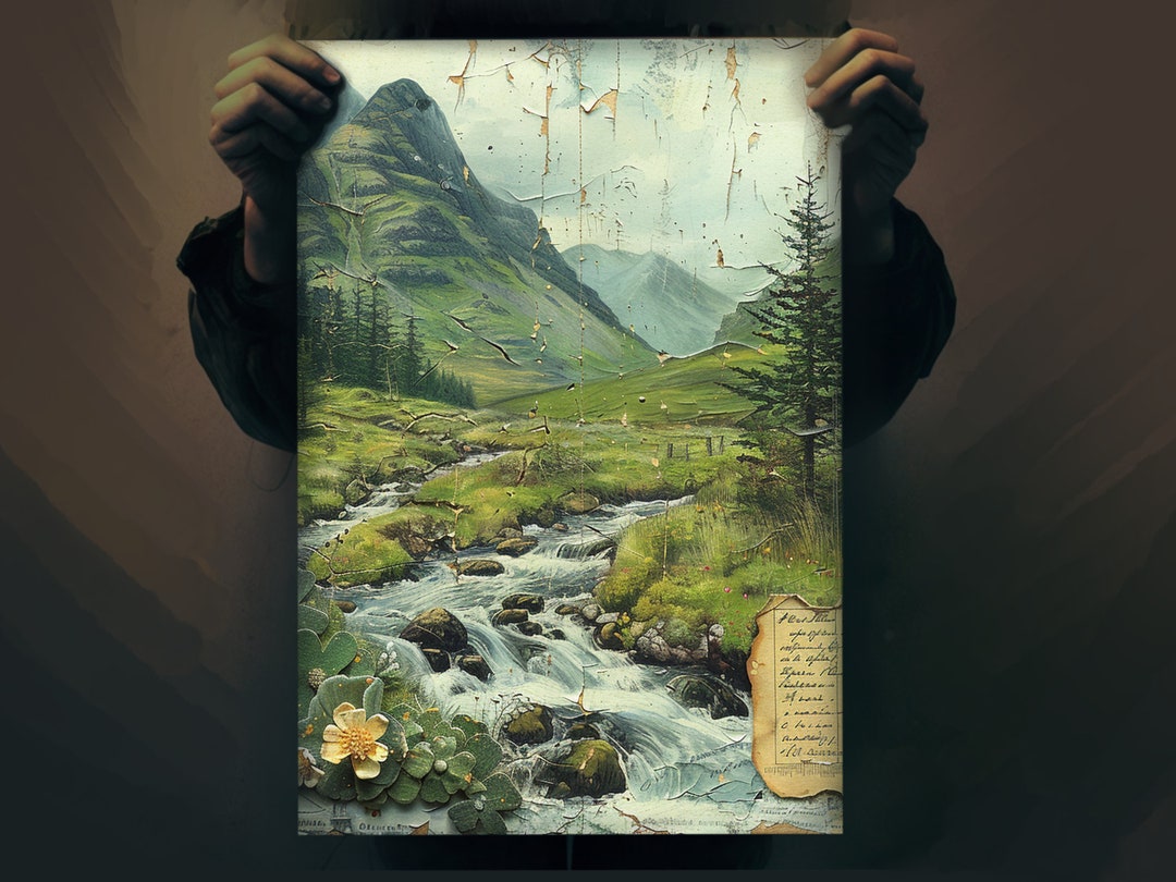 Lush Green Valley River Matte Painting Fantasy Landscape Art ...