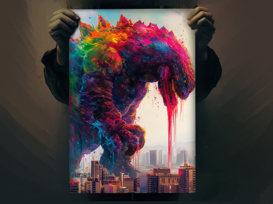 Abstract Monster City Poster CG Society Art Inspired by Iconic Kaiju ...