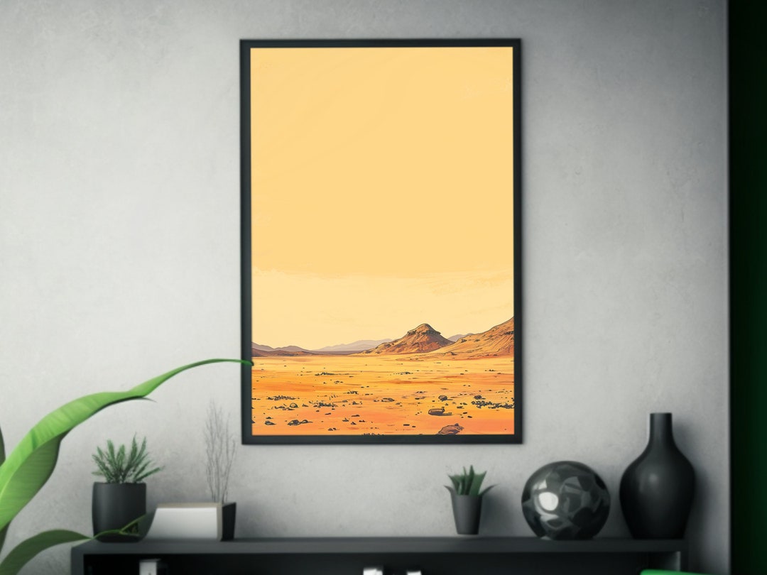 Desert Landscape Poster Lone Horseman Art Matte Painting Cgsociety ...