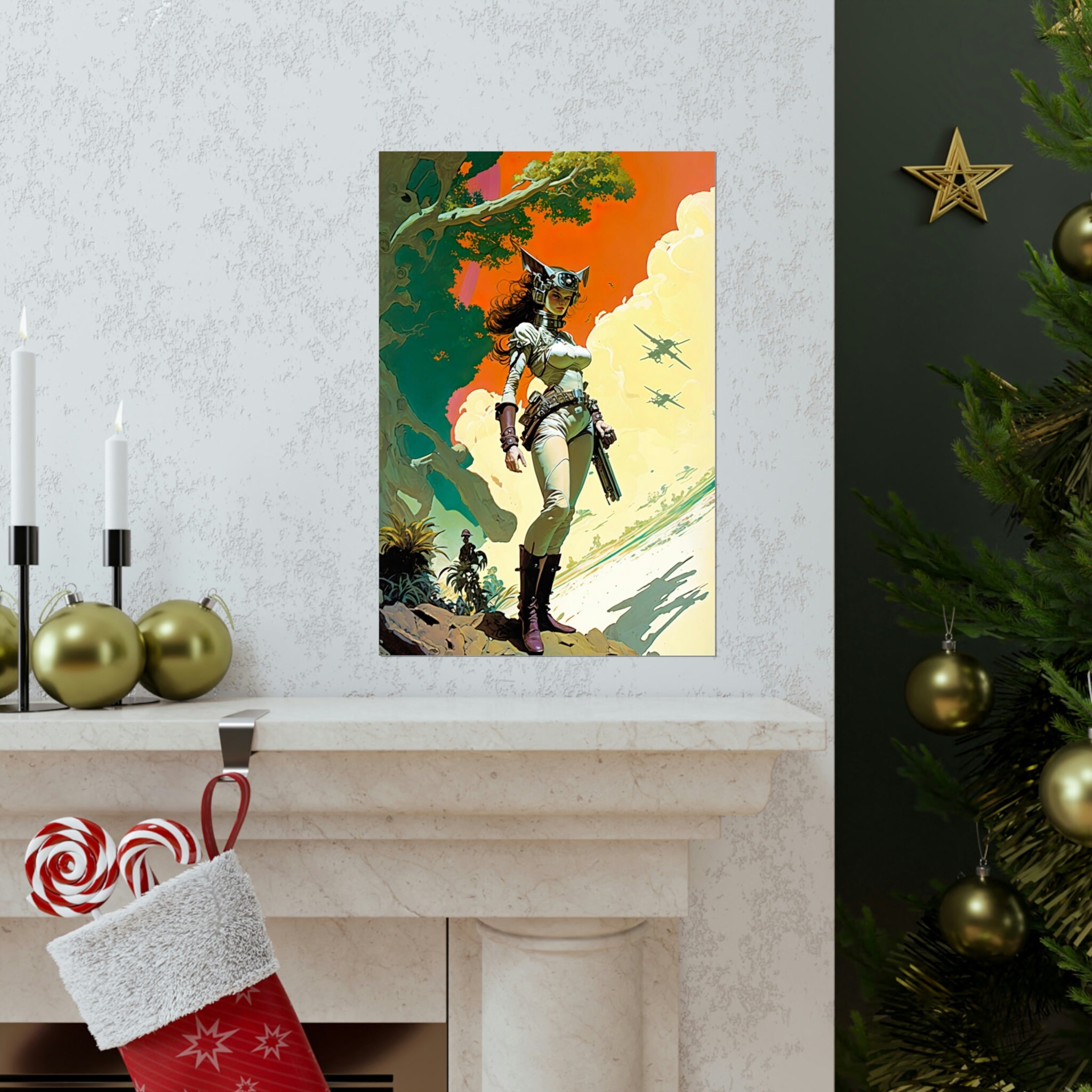 Vintage Military Combat Poster Unleash Your Inner Warrior With Our Hot ...