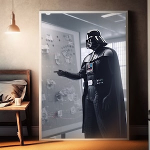 Darth Vader Pointing at Wireframe Map Star Wars Inspired Art Cgsociety ...