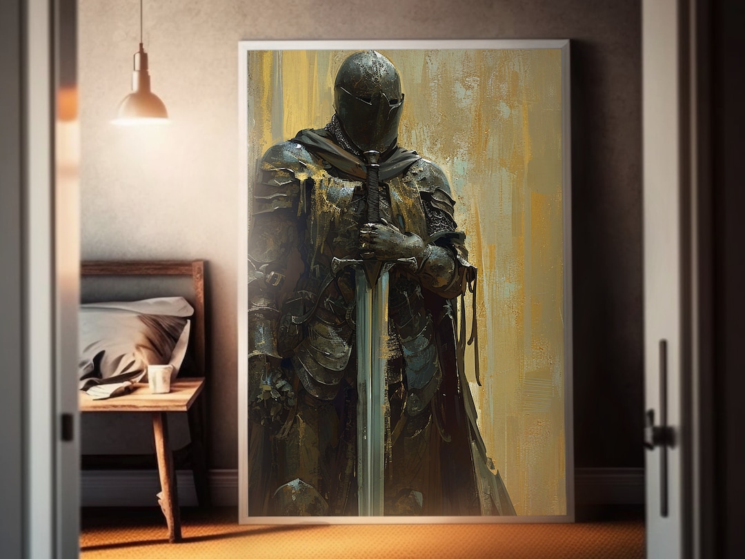 Medieval Knight Fantasy Art Sword Painting Artstation Inspired Concept ...