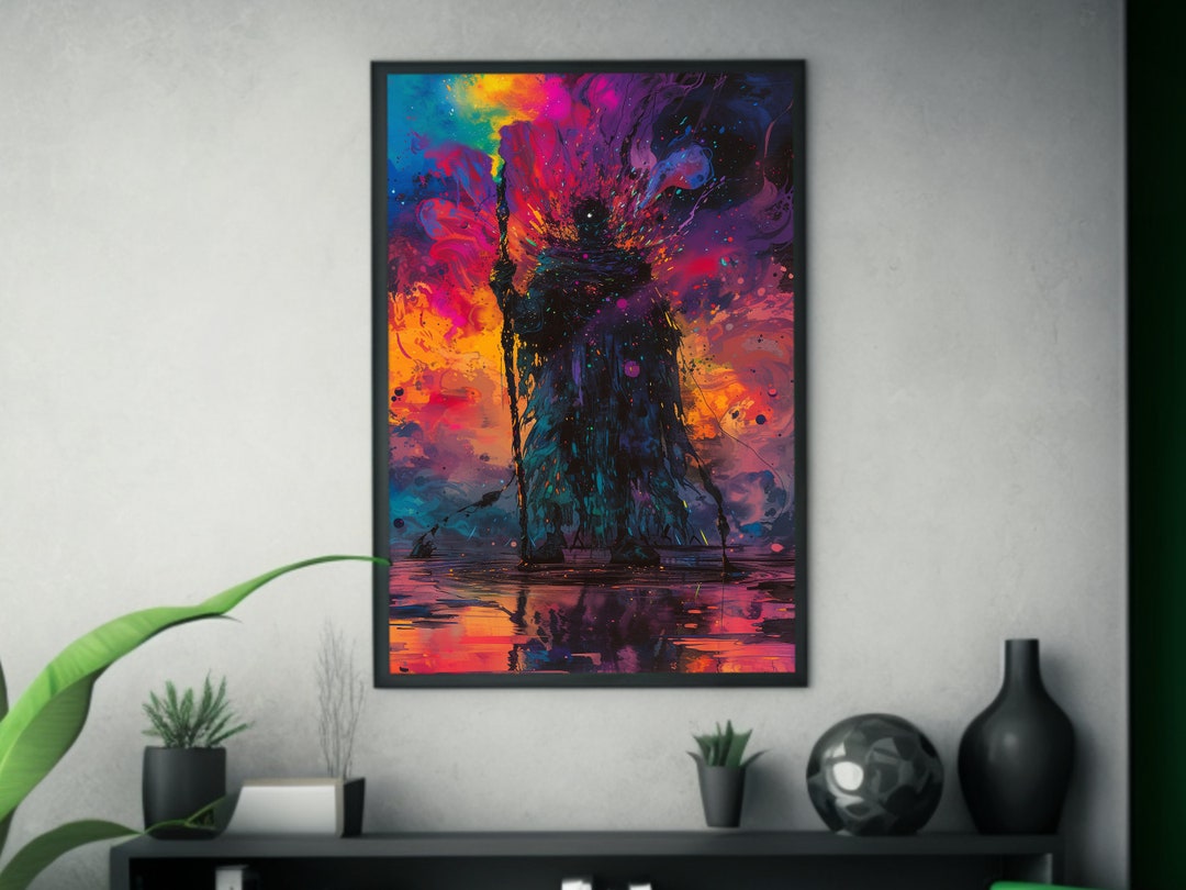 Psychedelic Shaman Poster Ultrafine Detailed Art Winner's Artwork Man ...