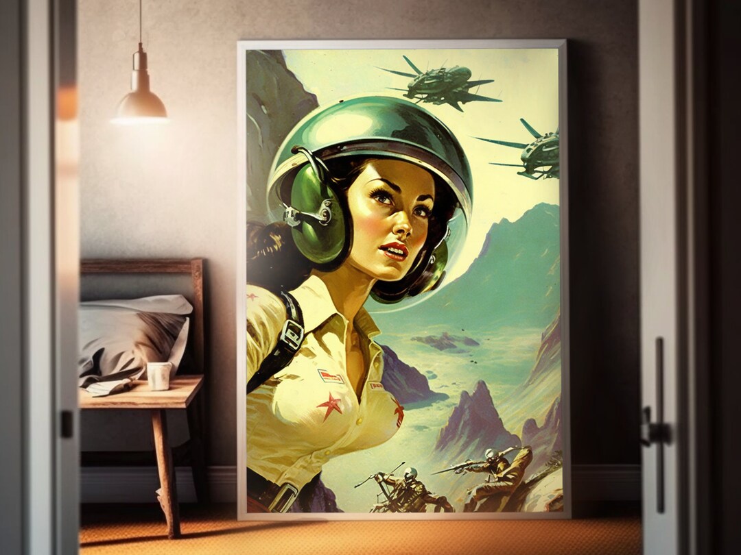 Vintage Alien War Poster Rock the Galaxy With the Ultimate Space Badass ...