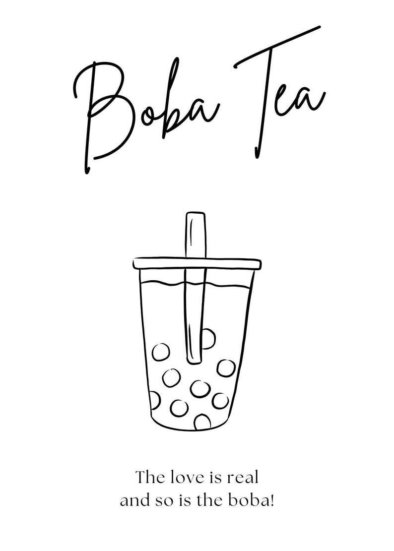 Wedding Boba Tea Bar Sign - Etsy