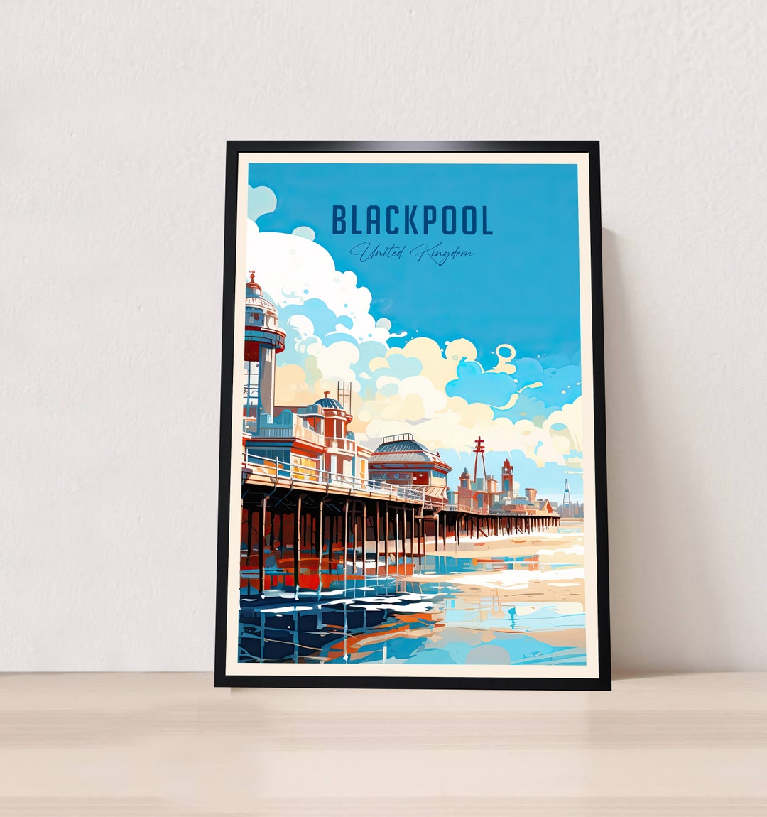 Blackpool Sands Poster Blackpool Sands Art Blackpool Sands - Etsy