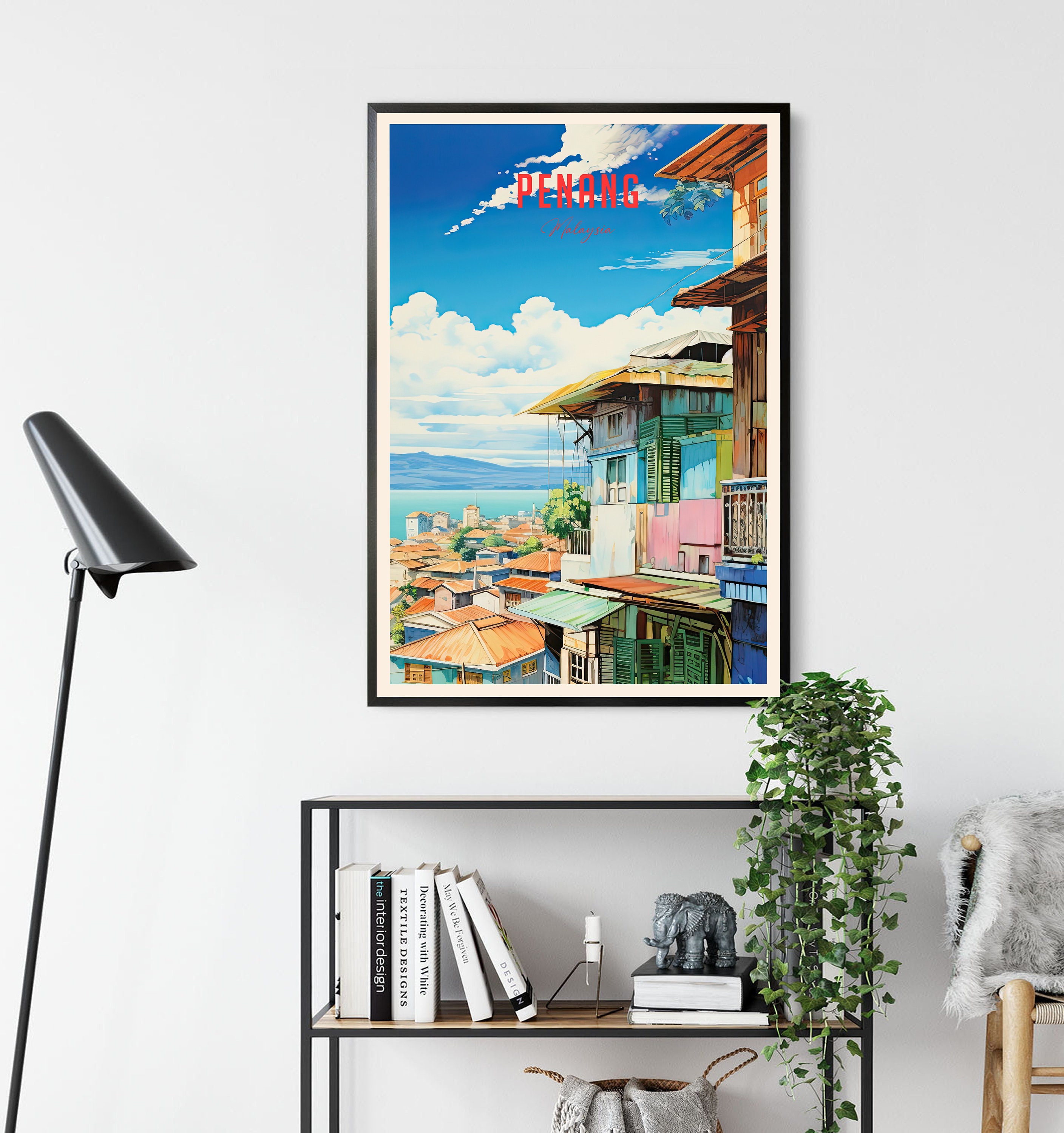 Penang Art Penang Travel Poster Penang Print Penang - Etsy