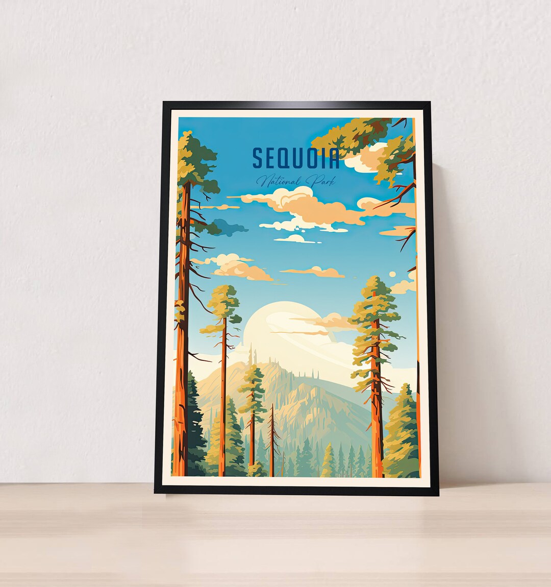 Sequoia Poster Sequoia Art Sequoia Print Sequoia Travel - Etsy