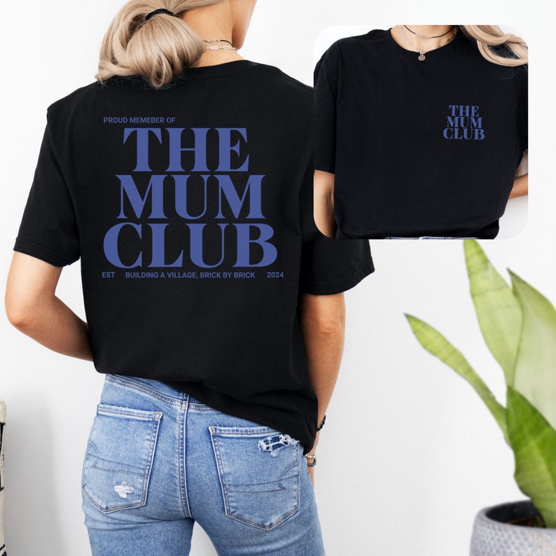 Custom Mum Club Shirt, Custom Mama Date T-shirt, Mum Birthday Gift ...