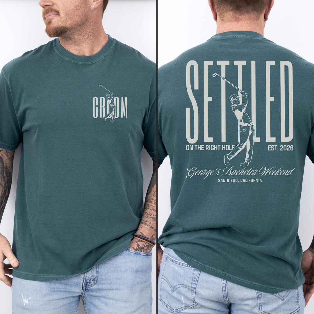 Custom Golf Bachelor Party Shirts, Comfort Color Shirt, Matching ...
